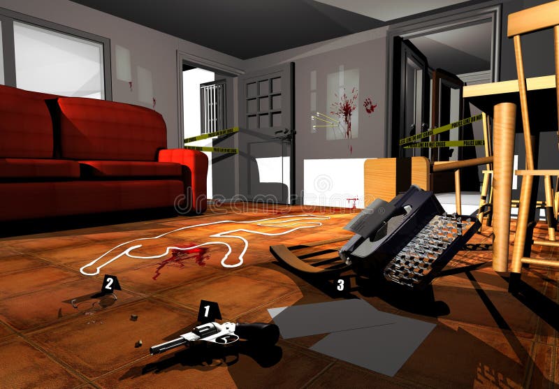 Crime scene stock illustration. Illustration of corpse - 17034633