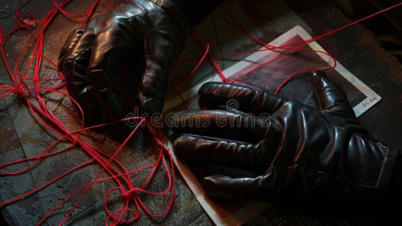 Crime Scene Aesthetics Shown through Abstract Detective Concept Stock ...