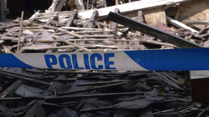 Crime Scene after Building Explosion Stock Video - Video of building ...