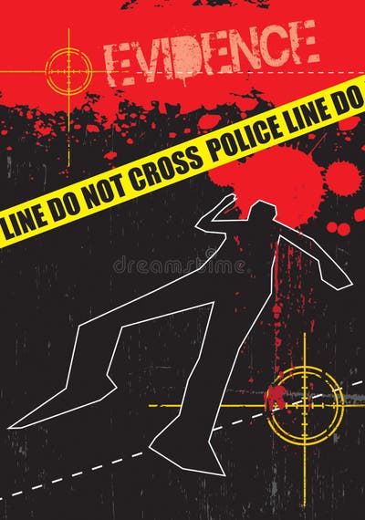 Crime Scene Body Outline Stock Illustrations – 517 Crime Scene Body ...