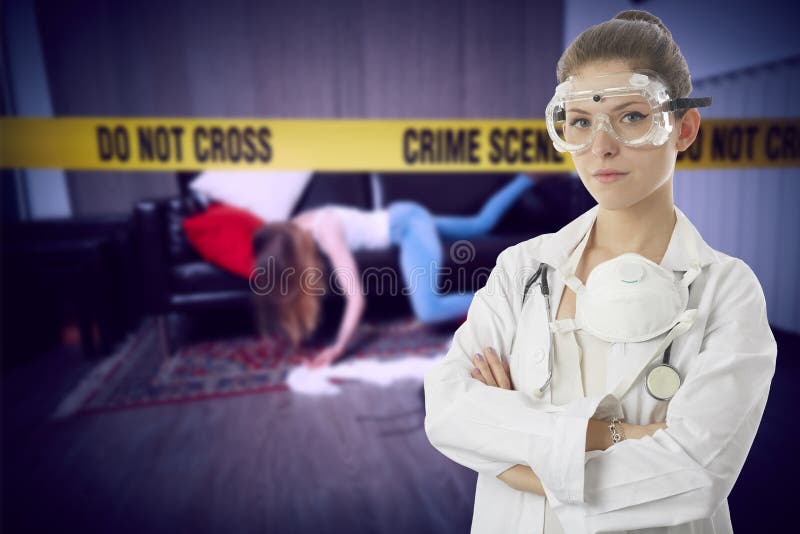 CRIME SCENE - Forensic Doctor Stock Photo - Image of lying, evidence ...