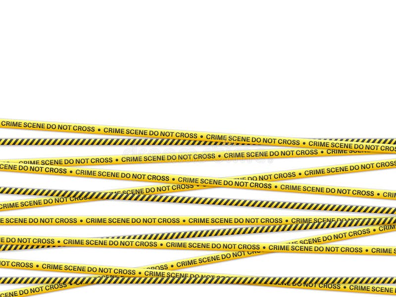 Crime scene tape stock vector. Illustration of barrier - 224593906