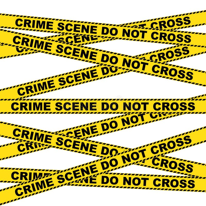 Crime Scene Warning Background Stock Vector - Illustration of vector ...
