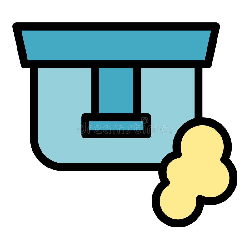 Smoke Detector is Detecting Smoke with Sensor Stock Illustration - Illustration of object ...