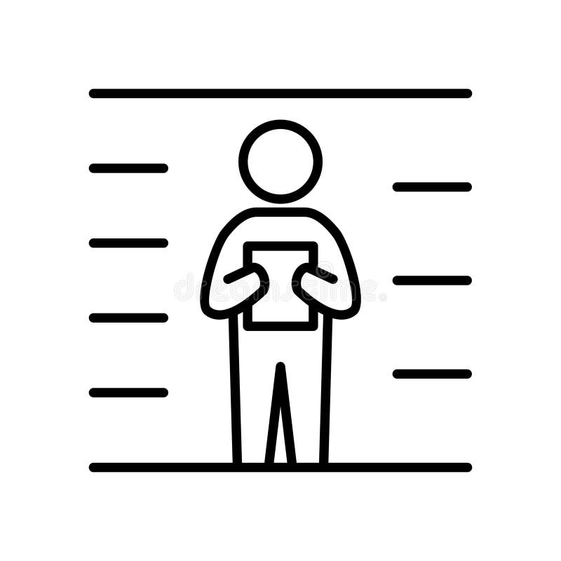 Crime Suspects Icon - Law and Justice Stock Vector - Illustration of ...