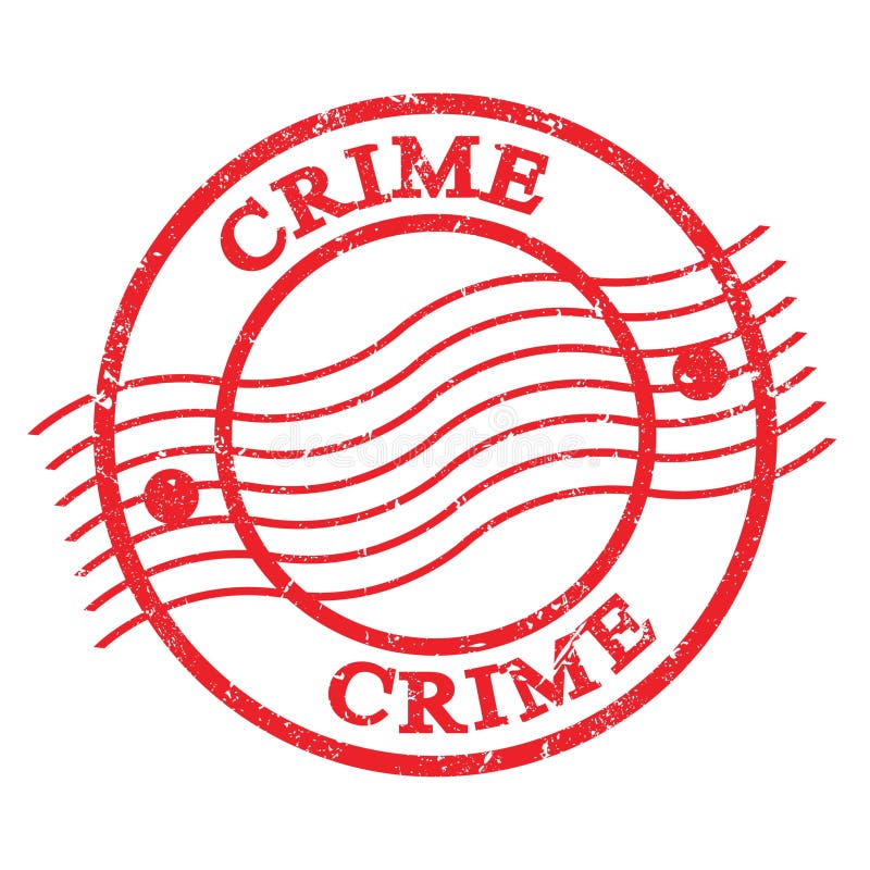 CRIME Text on Yellow-black Lines Stamp Sign Stock Illustration ...