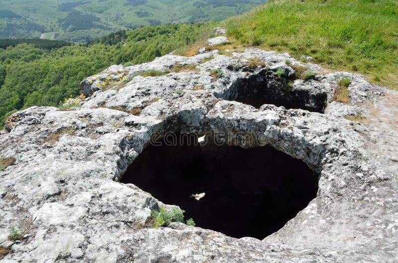 Crimea, the Cave City Mangup Kale Stock Image - Image of wilderness ...