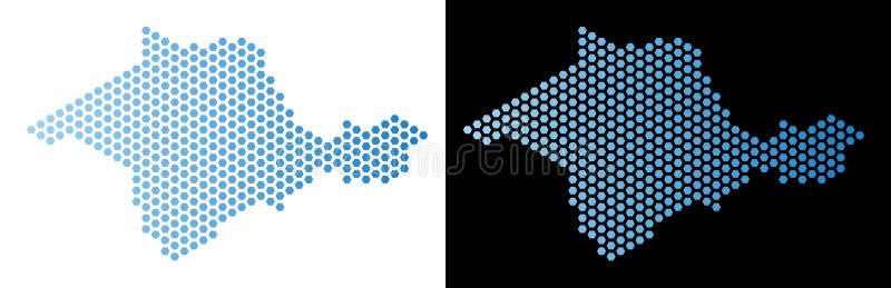 Crimea Map Hex Tile Abstraction Stock Vector - Illustration of area ...