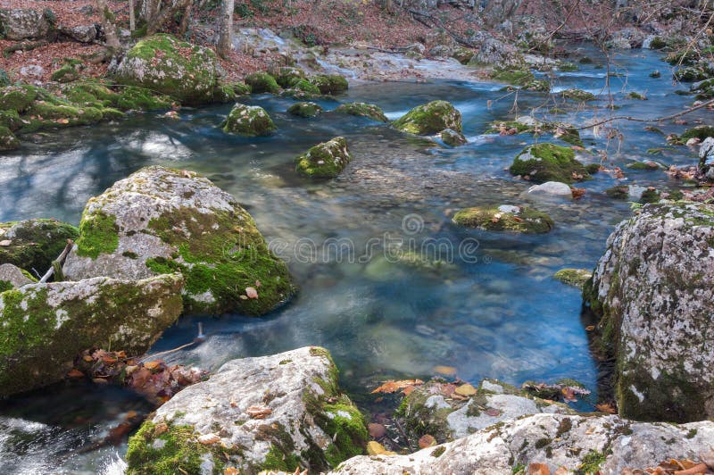 Crimea mountain rivers stock image. Image of scrubthe - 36279143