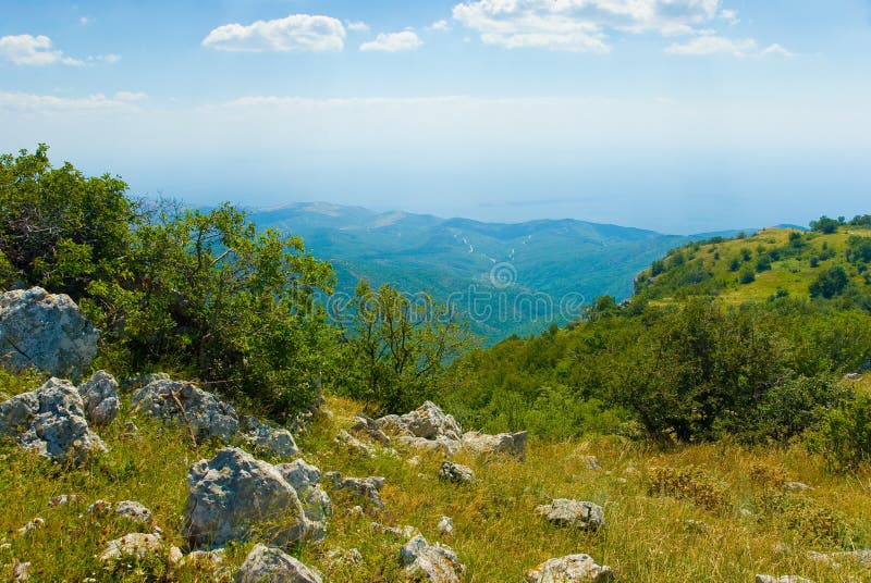 Crimea mountains stock photo. Image of area, hill, horizontal - 7463036