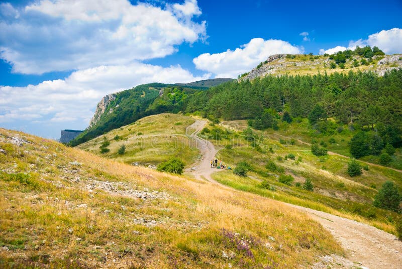 Crimea mountains stock image. Image of land, area, green - 7697597