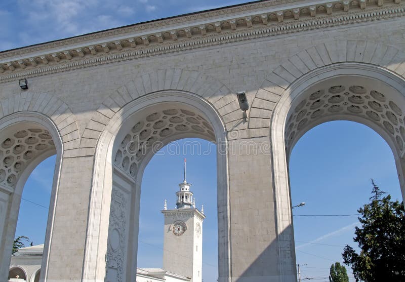 Crimea. the Railway Station in Simferopol Stock Image - Image of ...