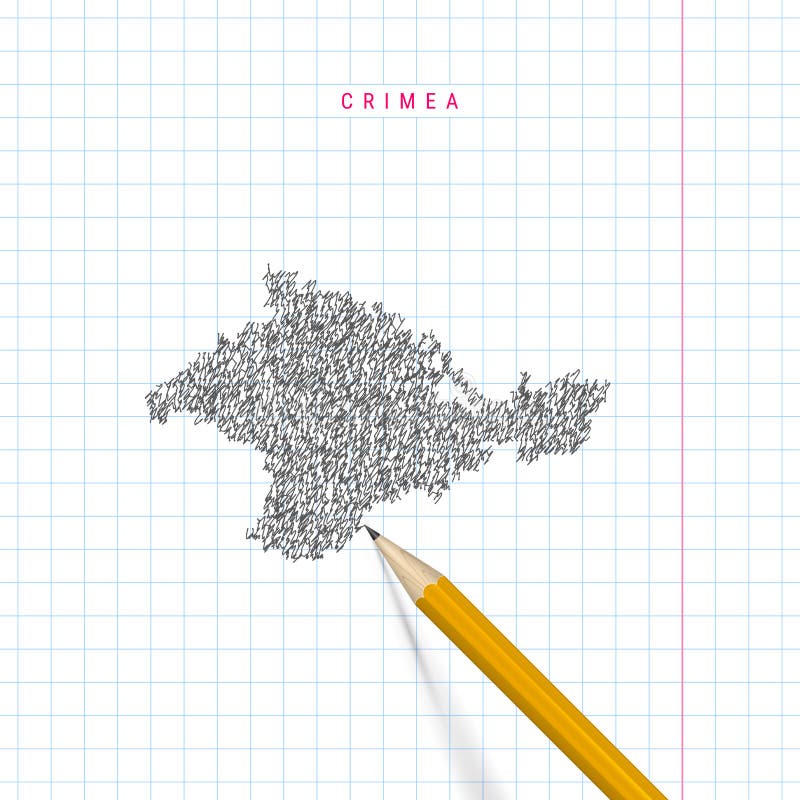 Crimea Vector Map Isolated on White Background. High-Detailed Black ...