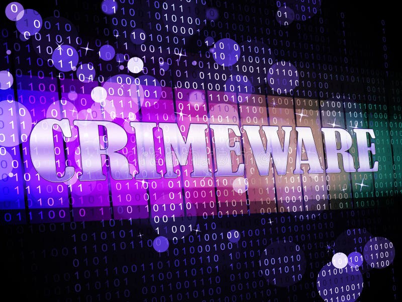 Crimeware Digital Cyber Hack Exploit 3d Illustration Stock Illustration ...