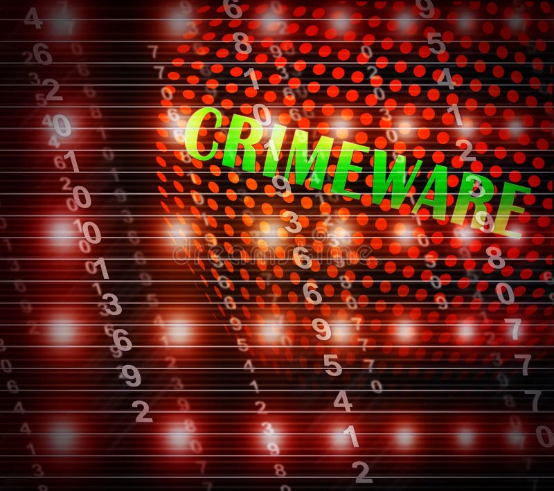 Crimeware Digital Cyber Hack Exploit 3d Illustration Stock Illustration ...