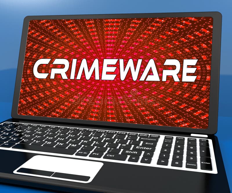 Crimeware Digital Cyber Hack Exploit 3d Illustration Stock Illustration ...
