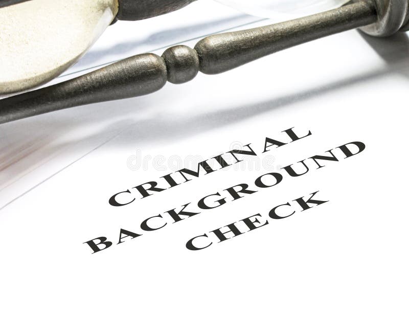 Criminal background check stock image. Image of close - 64020739