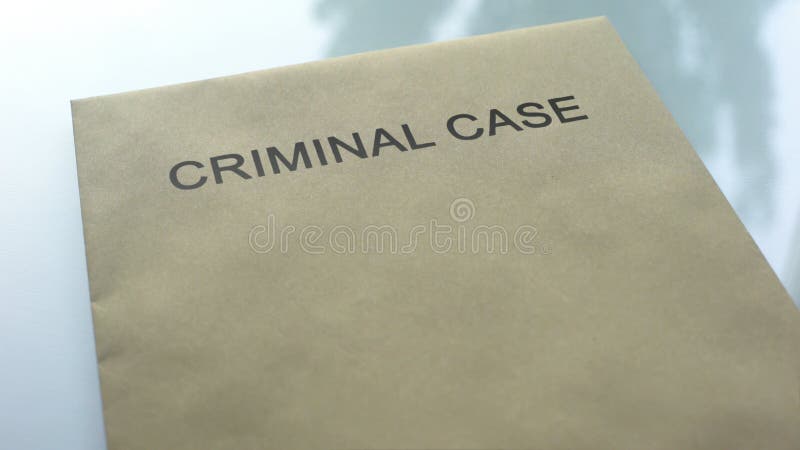 Criminal Case Declassified, Seal Stamped on Folder with Important ...