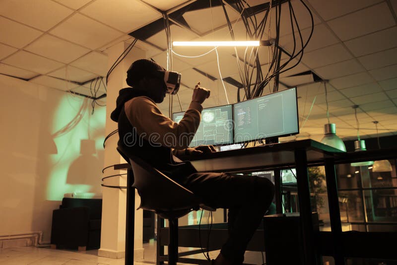 Criminal Coding Malware In Virtual Reality Cracking Database Password