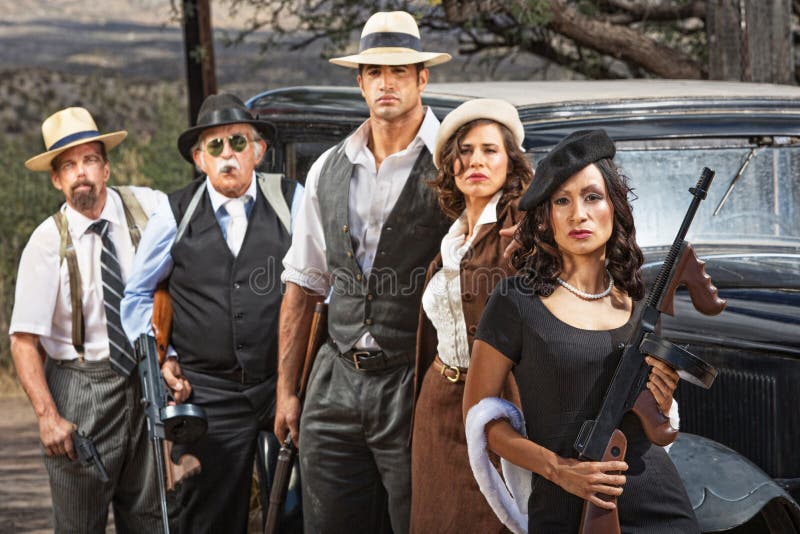 Criminal Gangsters with Weapons Stock Photo - Image of hispanic ...