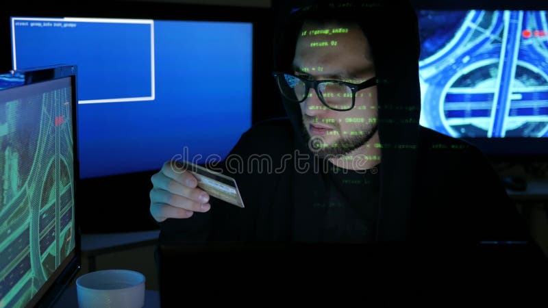 Hacker Portrait, Internet Espionage, Identity Theft, Hacker Using ...