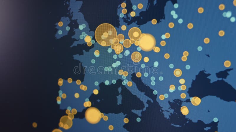 Criminal Hacker Using Computer Pointing To a World Map for Organizing ...