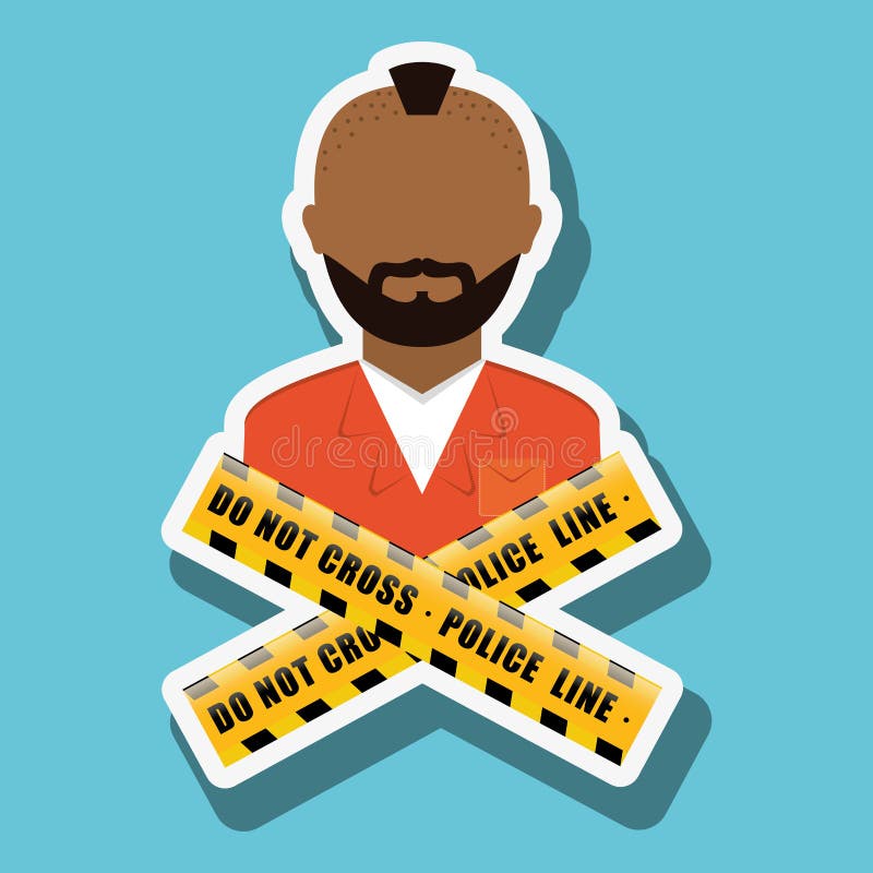 Criminal Icon Design, Vector Illustration Stock Vector - Illustration ...
