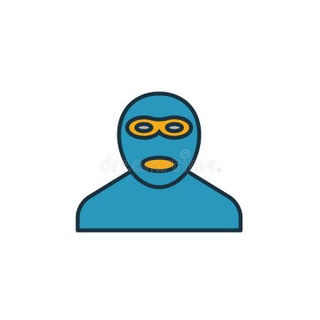 Criminal Icon. Simple Element from Security Icons Collection Stock ...