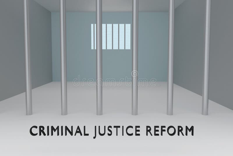 CRIMINAL JUSTICE REFORM Concept Stock Illustration - Illustration of ...