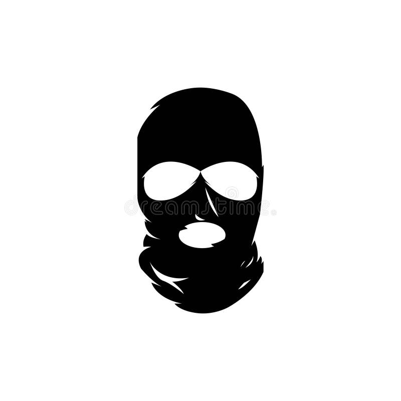 Criminal Mask and Bandit Icon, Logo Vector Design Stock Vector ...
