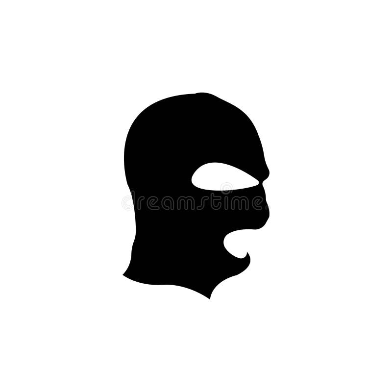 Criminal Mask and Bandit Icon, Logo Vector Design Stock Vector ...