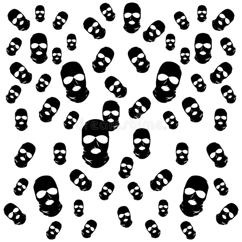 Criminal Mask and Bandit Icon, Logo Vector Design Stock Vector ...