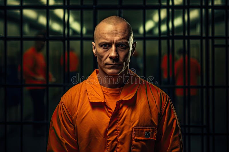 Criminal Person in the Prison with Jail Background Jailbreak and People ...