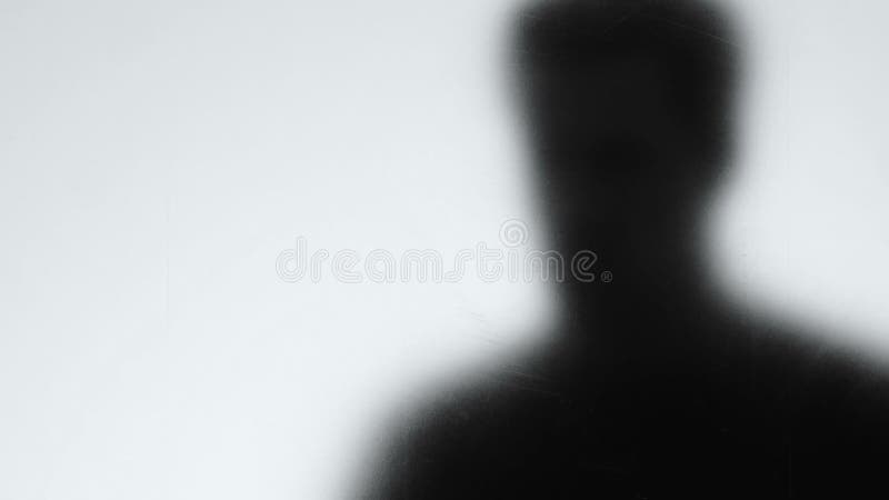 Criminal Shadow Threatening with Knife, Murder Aggression, Bandit ...