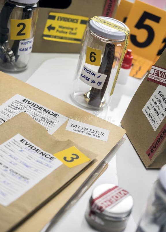 Criminalistic Lab, Victim Clock Analysis for Murder Stock Photo - Image ...