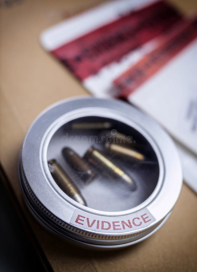 Criminalistic Laboratory, Bullet Shell Analysis Stock Image - Image of ...