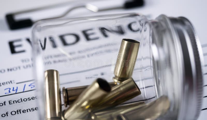 Criminalistic Laboratory, Bullet Shell Analysis Stock Image - Image of ...