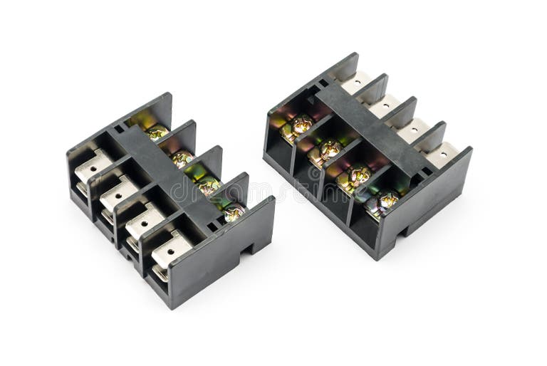 Crimp Terminal To Terminal Adapters Stock Image - Image of electronic ...