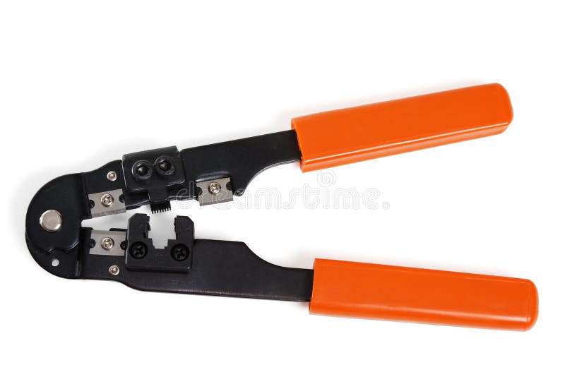Crimp tool stock image. Image of technician, white, tool - 13368833