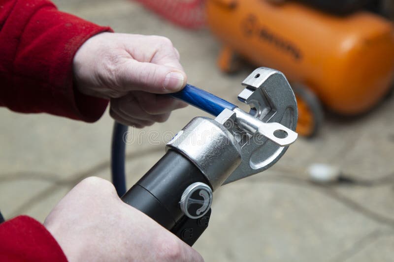 Crimper for Crimping Wires.a Professional Tool for Compressing Large ...