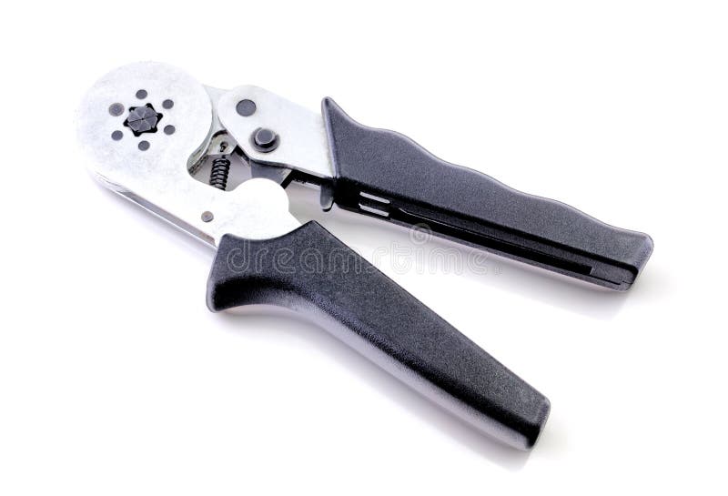 Crimping Tool Isolated on White Background Stock Image - Image of ...