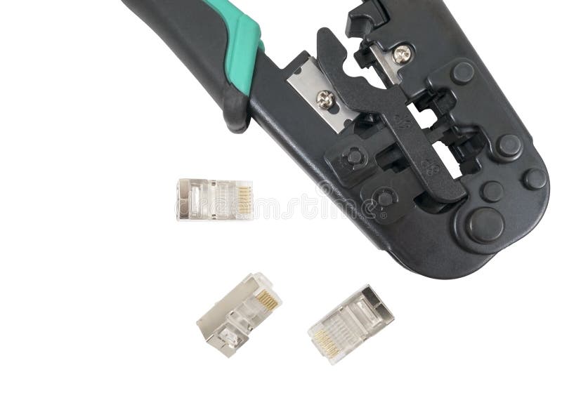 Crimping tool stock photo. Image of jack, black, interconnect - 58813432