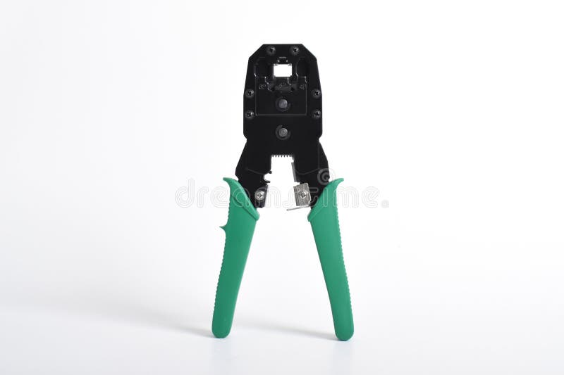 Crimping Tools on White Background Stock Image - Image of cable, plug ...