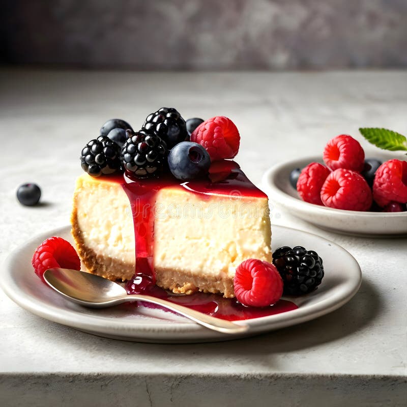 Crimson Berry Crown a Close-Up of Indulgence with a Touch of Artistry ...