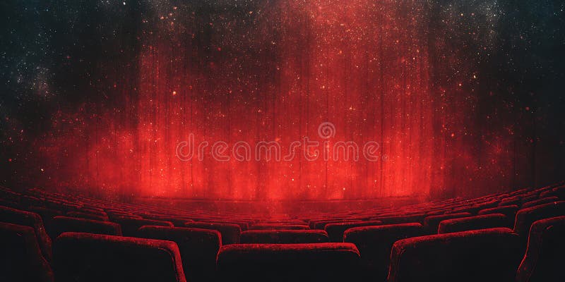 Crimson Cascade Dramatic Red Light Show Background Stock Illustration ...