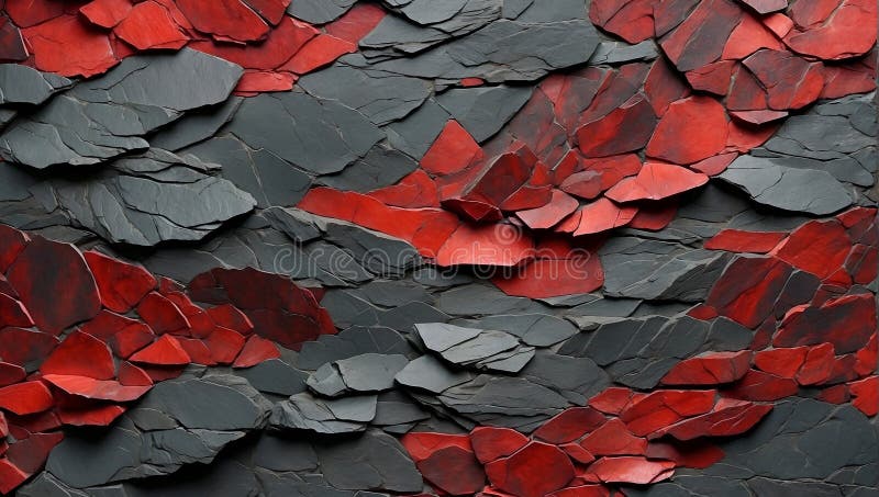 Crimson Drama: Dynamic Serenade on Slate Canvas. AI Generate Stock ...