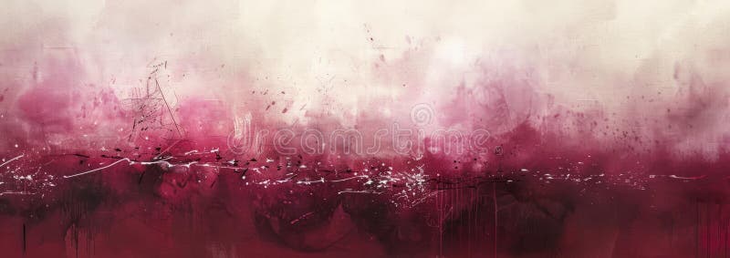 Crimson Dream: Abstract Painting, Modern Art Background Texture Stock ...