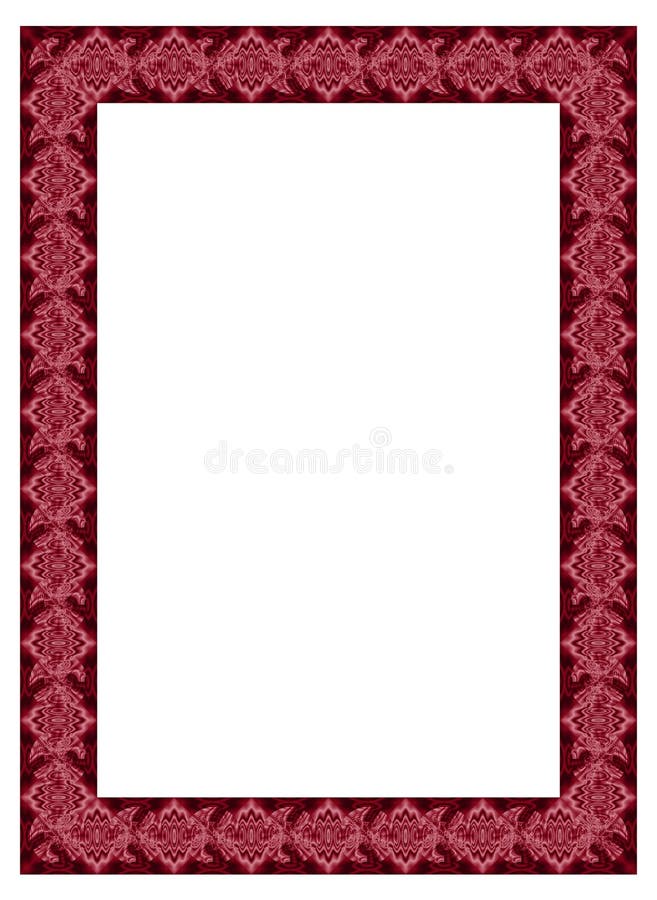 Crimson fractal frame stock illustration. Illustration of pink - 318696
