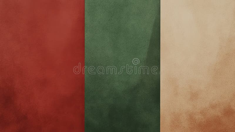 Crimson Hues Surround Linear Green Textures, Creating an Abstract ...