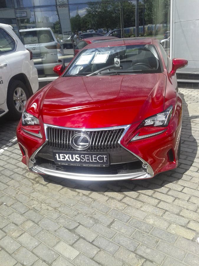 Crimson Lexus editorial photo. Image of speed, expensive - 96856221